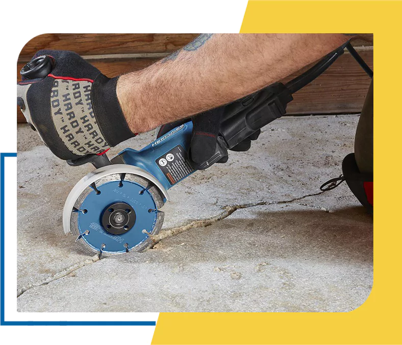 Masonry Blade In Use For Concrete Crack Repair | ArmorThane